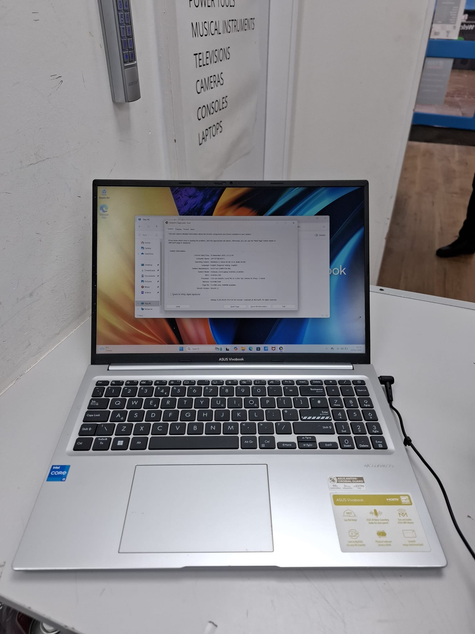 Pre-owned ASUS Vivobook 16 X1605EA Laptop 15.6" Intel Core I5-1135G7 ...